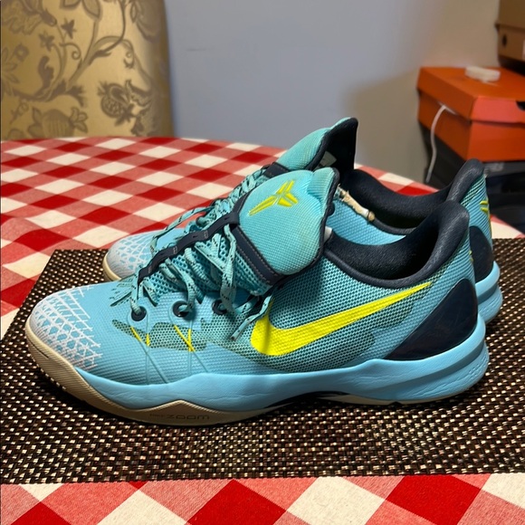 Nike | Shoes | Nike Kobe Blue And Yellow Sneakers | Poshmark
